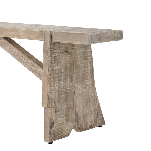 Glendale Bench, Nature, Reclaimed Pine Wood – S.ALTERNATIVE FURNITURE