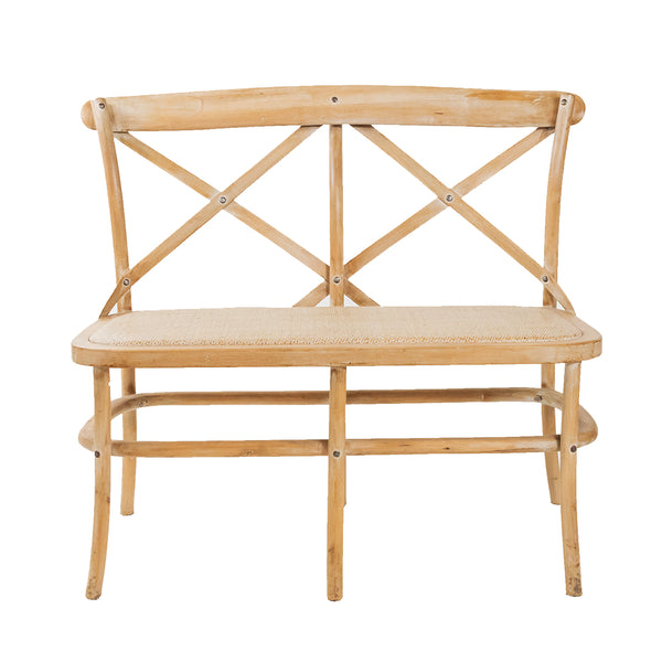 Crossback Bench Natural / Natural – S.ALTERNATIVE FURNITURE