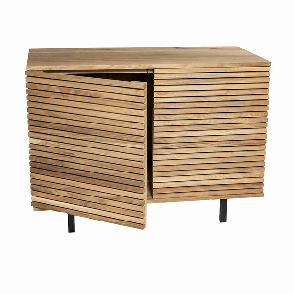 Solid Oak 2 Doors Slatted Cabinet L 105cm / Strachel A.F. – S ...